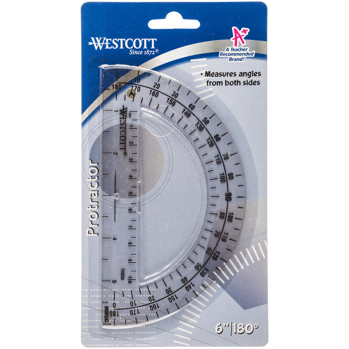 6" 180-Degree Protractor | Hobby Lobby | 1318617